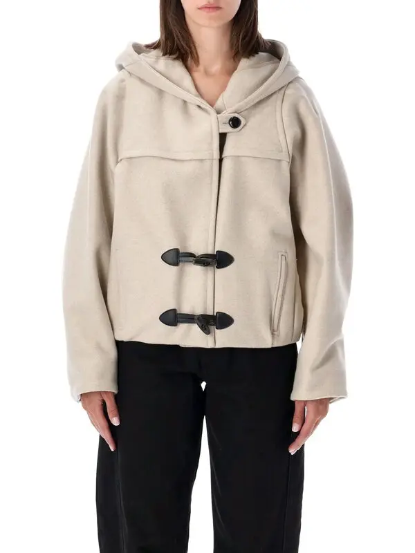 Isabel Marant Étoile Trixie Hooded Wool-cashmere Toggle Jacket - Sand