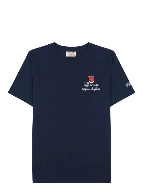 MC2 SAINT BARTH Graphic T-shirt - Blue