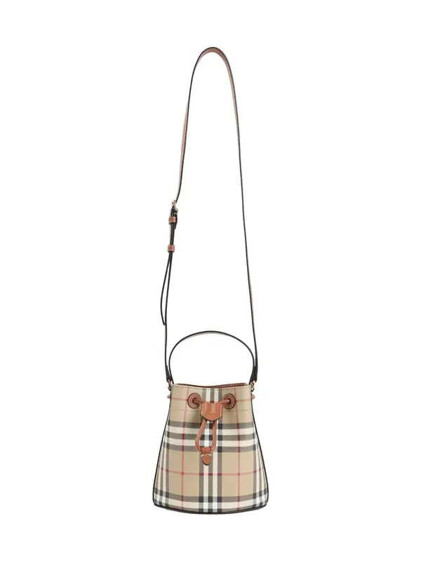 Burberry Drawstring Bucket Bag - Brown