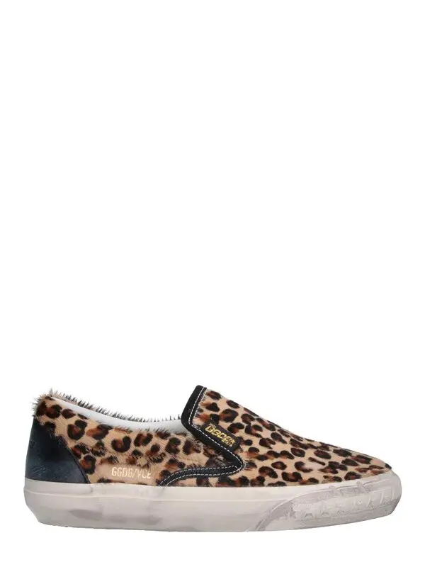 GOLDEN GOOSE Cow Leather Sneakers With Rubber Sole - Multicolor