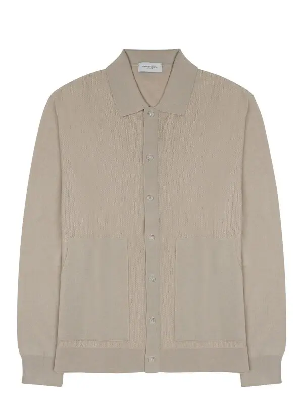 PAOLO PECORA MILANO 100% Cotton Shirt - Beige