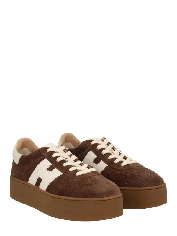 Hogan Suede Lace-up Sneakers - Brown