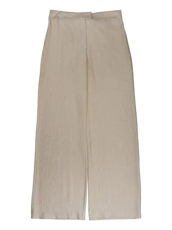 OSCAR THE COLLECTION Viscose-polyamide Tailored Trousers - Beige
