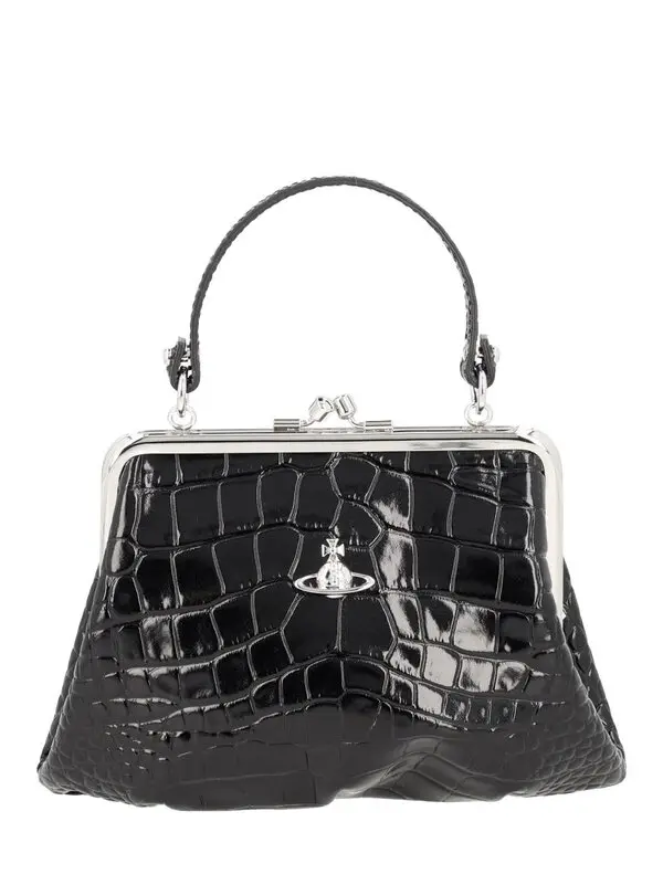 VIVIENNE WESTWOOD Mini Handbag With Frame Design - Black