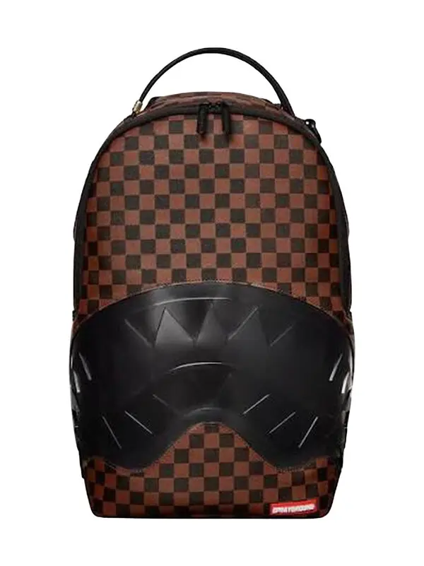 SPRAYGROUND Clear Rubber Sharks In Paris Dlxsv Backpack - Brown