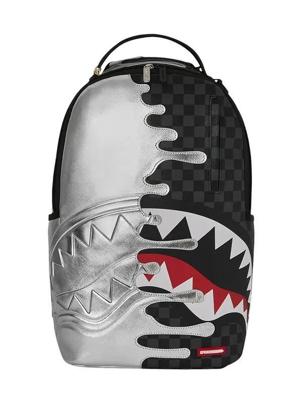 SPRAYGROUND Silver Side Drip Check Dlxsv Backpack - Multicolor