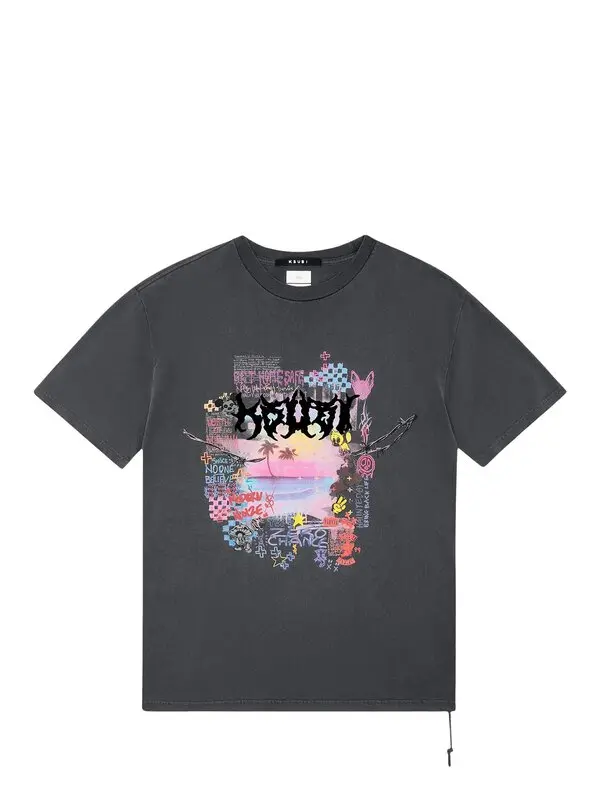 Ksubi Vandals Biggie" Graphic T-shirt - Black