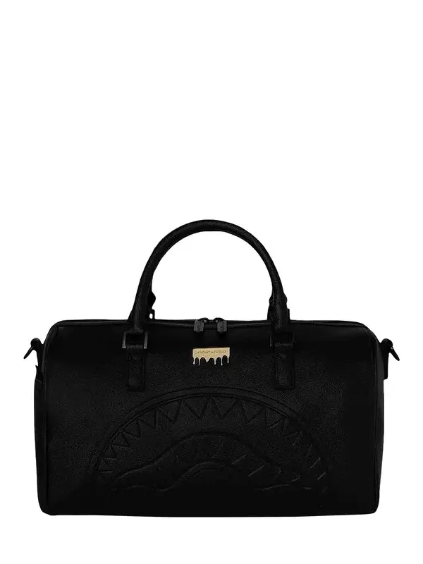 SPRAYGROUND Gold Brick Drop Mini Duffle Bag - Black