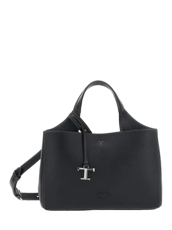 TOD'S Timeless Mini Handbag With Shoulder Strap - Black