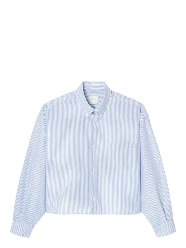 A.p.c. Sophia Striped Button-down Shirt - Blue