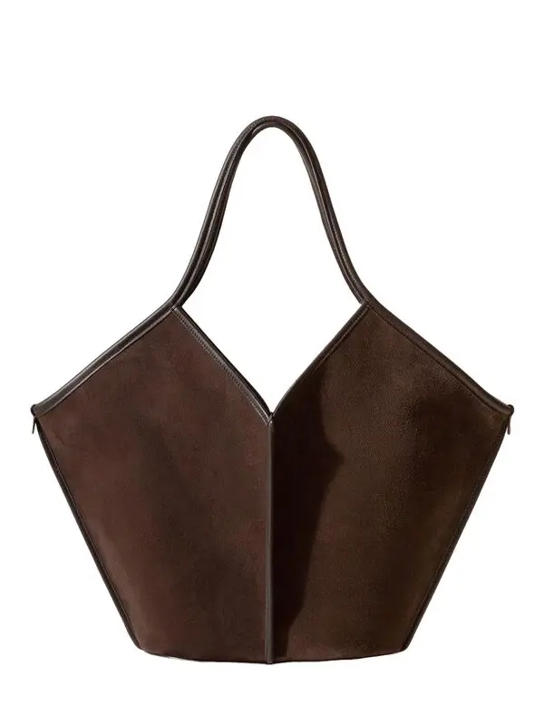 Hereu Calella Suede Leather Tote Bag - Multicolor