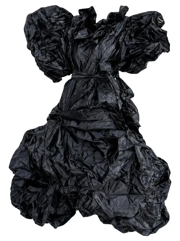 Miro Misljen Sculptural Maxi Dress - Black