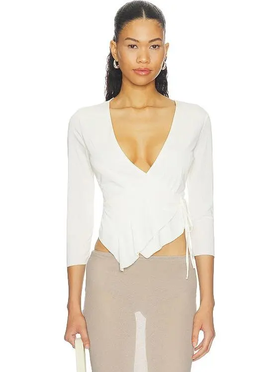 With Jéan Wrap Top - Off White