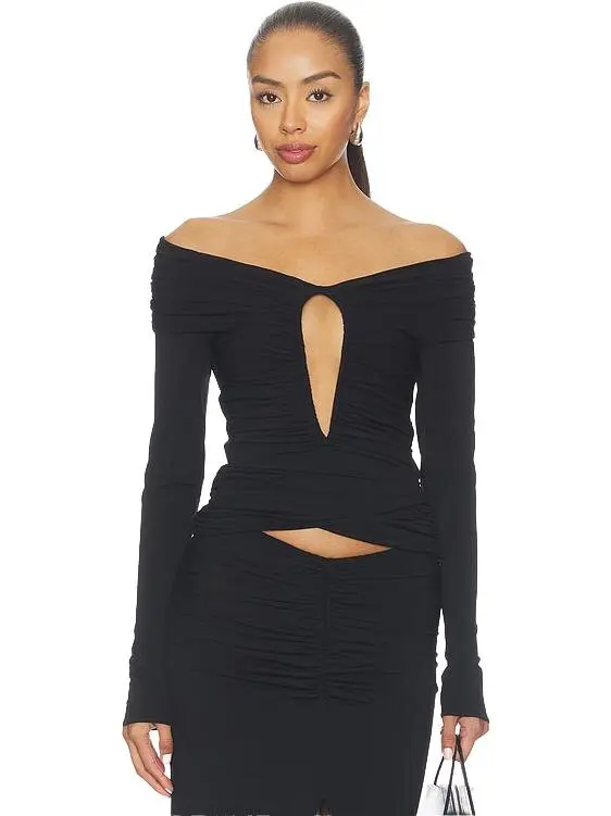 Misha Collection The Keyhole Top - Black