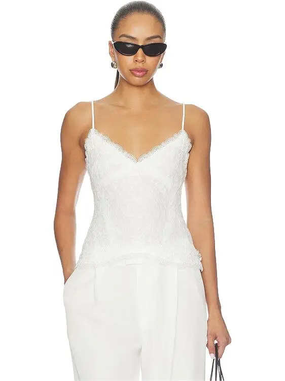 LOVERS AND FRIENDS Dakota Lace Camisole - White