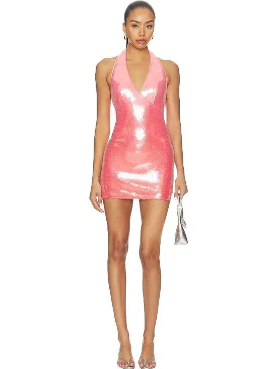 LOVERS AND FRIENDS Alora Sequin Mini Dress - Red Ombre
