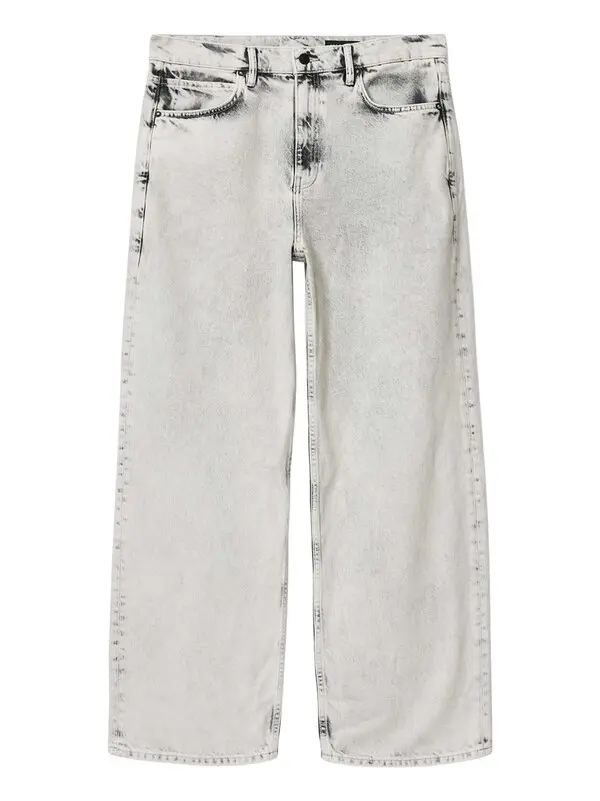 ALLSAINTS Lenny Lux Wide-leg Jeans - Grey
