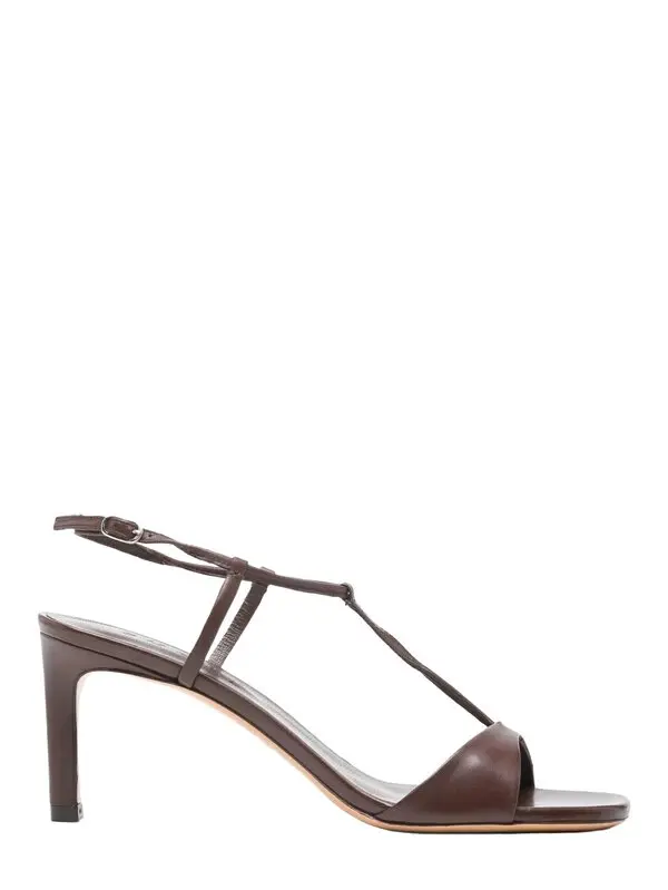 Soeur T-strap High-heeled Sandals - Maroon