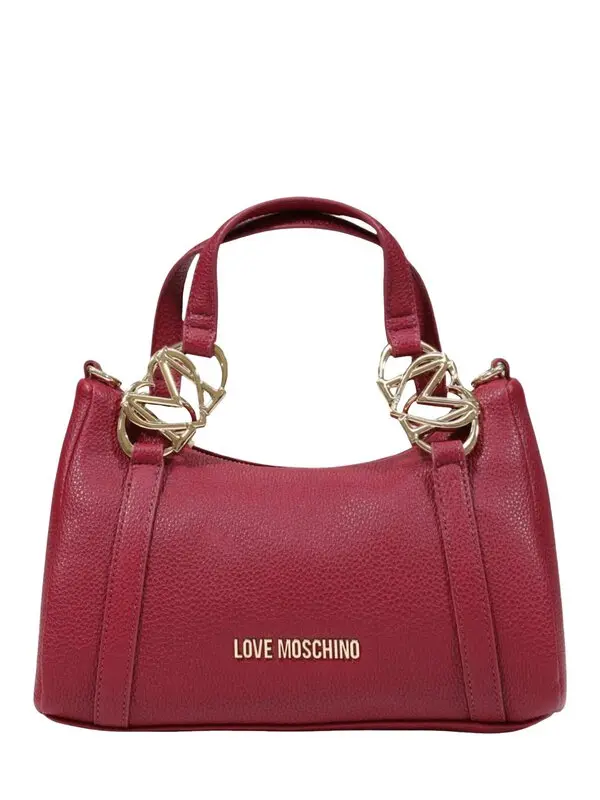 Moschino Dual-handle Shoulder Bag With Gold-tone Hardware - Red