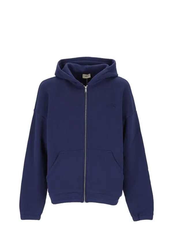 AUTRY Logo-embroidered Zip-up Hoodie - Luster