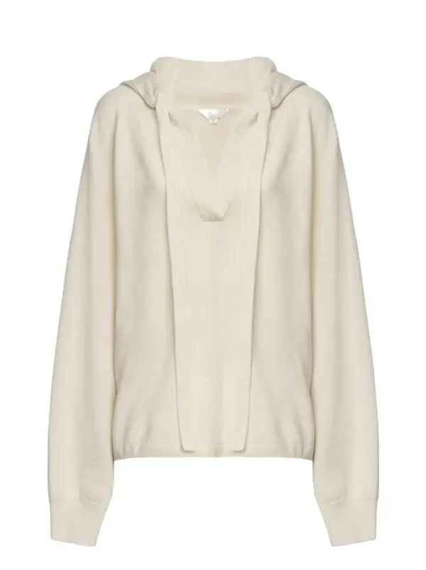 Malo Luxury Cashmere Hooded Sweatshirt - Daisy Yellow