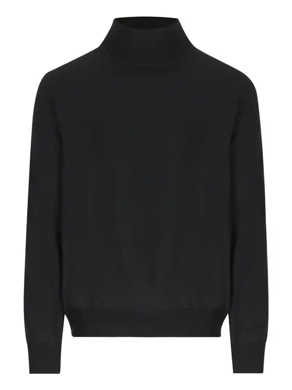 Tagliatore Long-sleeve High-neck Top - Black