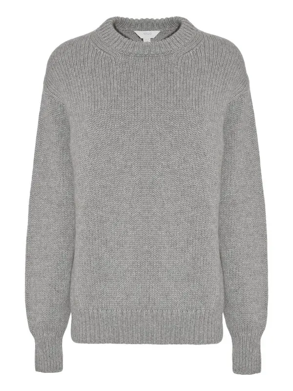 Malo Ribbed Crew Neck Knitted Sweater - No
