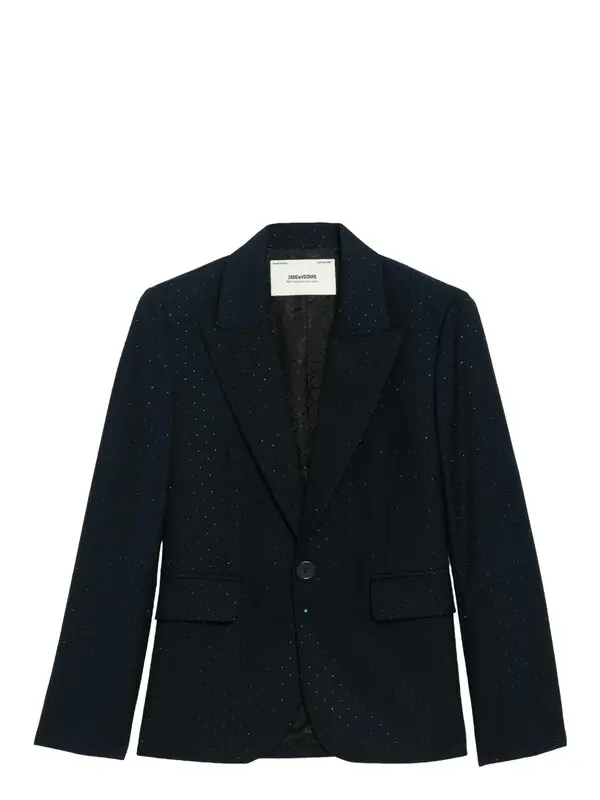 Zadig&Voltaire Vavy Single-breasted Embellished Blazer - Dark Green