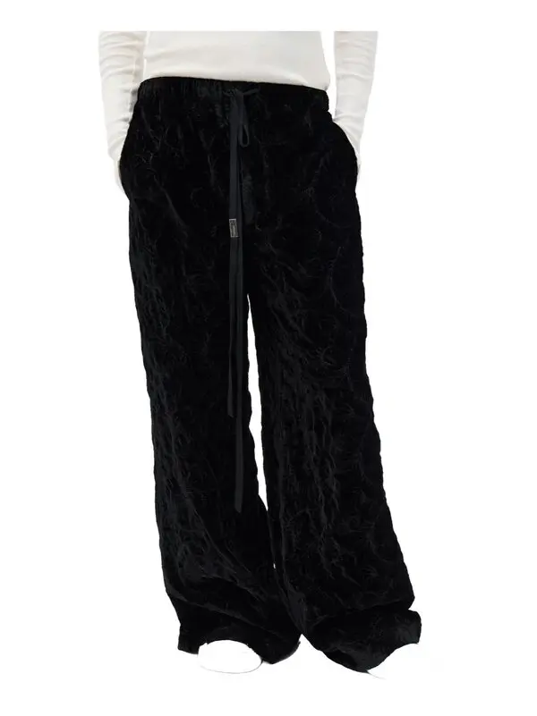 ANN DEMEULEMEESTER Fin Lounge Track Pants - Black