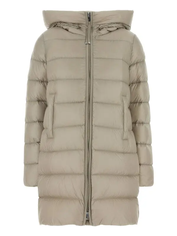 Moncler Sand Nylon Suyenne Down Jacket - Light Brown