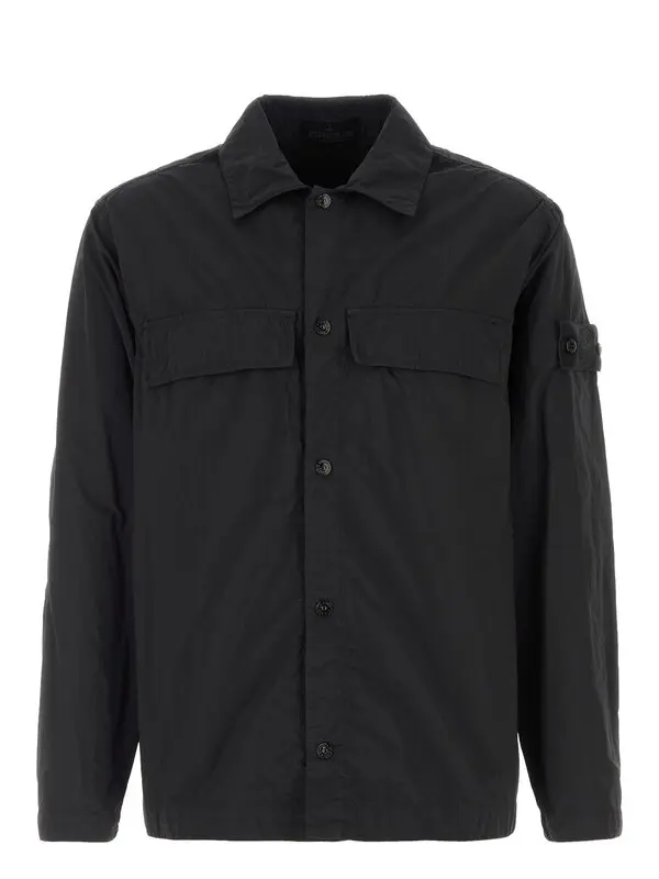 Stone Island Nylon Shirt - Black