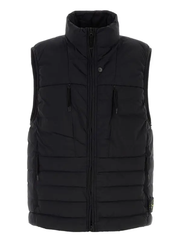 Stone Island Stretch Nylon Down Vest - Black