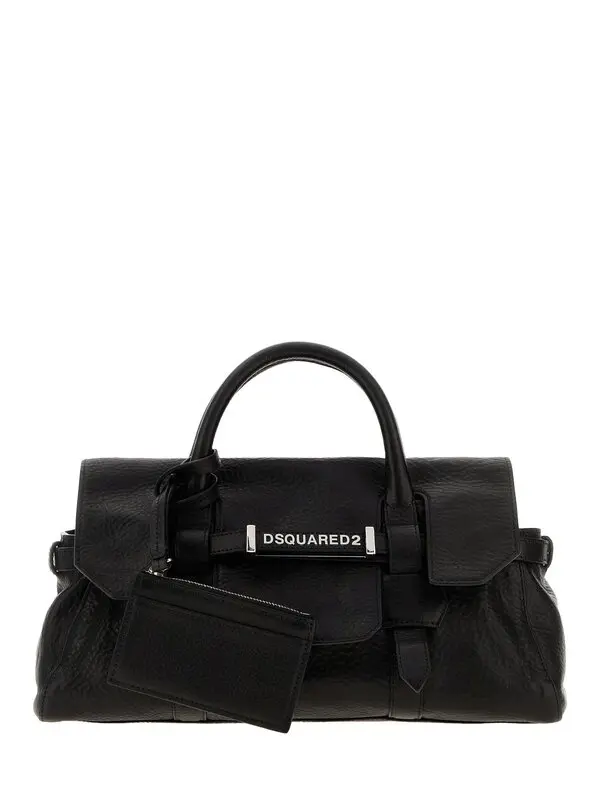 Dsquared2 Leather Handbag - Black