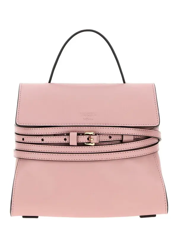 Moschino Nappa Leather Small Tie Me Handbag - Pink