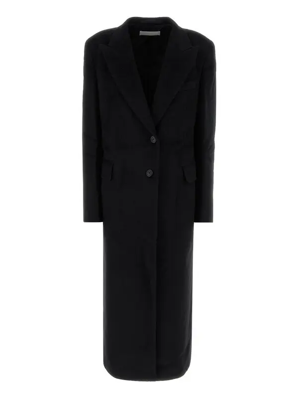 Our Legacy Long Wool Blend Coat - Black