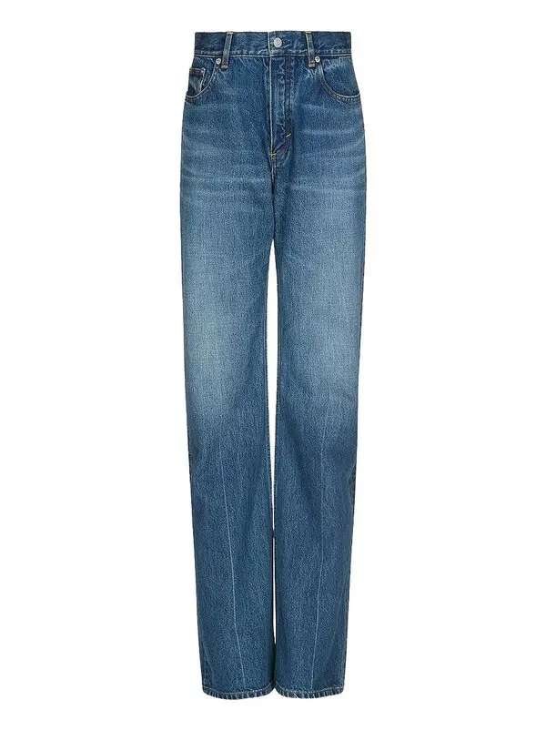 Alaïa Bootcut Leg Jeans - Blue Stone