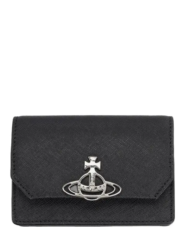 VIVIENNE WESTWOOD Orb Detail Card Holder - Black