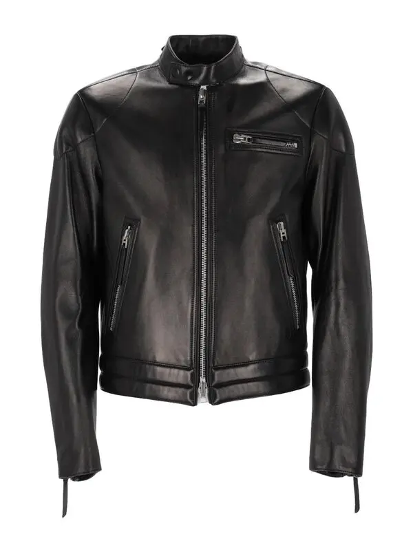 TOM FORD Calf Leather Jacket - Black