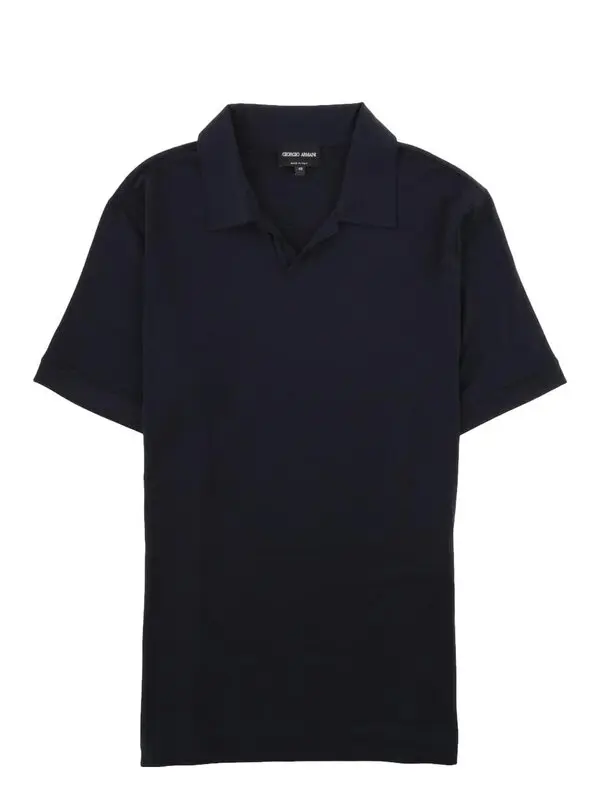 Giorgio Armani Short Sleeve Polo - Blue
