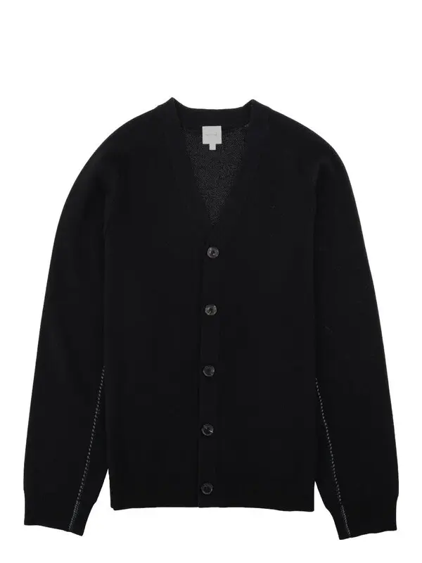 Paul Smith 100% Merino Wool Cardigan - Black