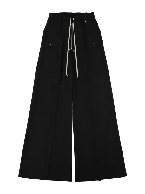 Rick Owens Wide Leg Trousers - Black
