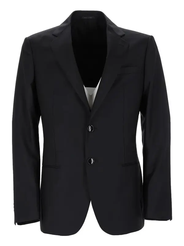 Giorgio Armani Wool And Cashmere Blazer - Gray