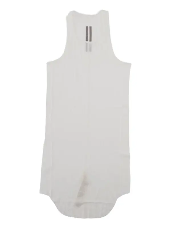 Rick Owens Tank Top Basic Rib Tank - Cream