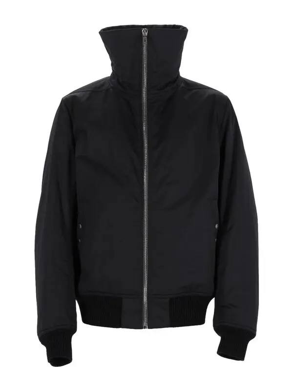 Rick Owens Zip Up Bomber Jacket - Black