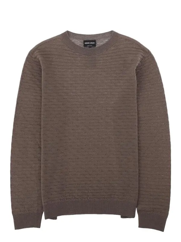 Giorgio Armani Textured Pullover - Cream