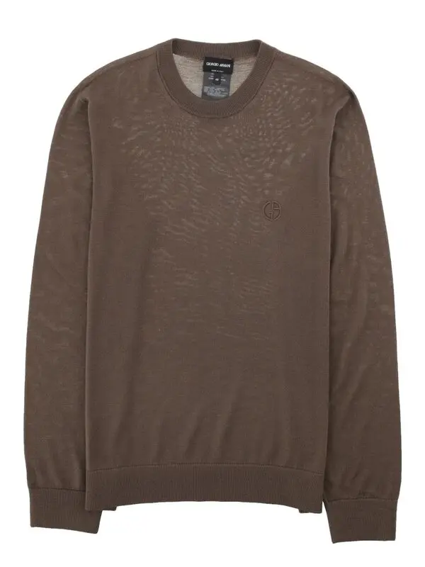 Giorgio Armani Crew Neck Pullover - White