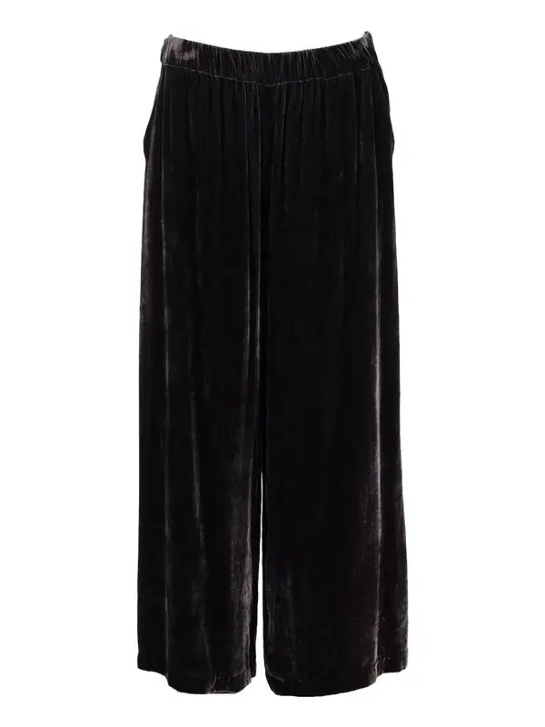 P.a.r.o.s.h Viscose Silk Blend Trousers - Brown