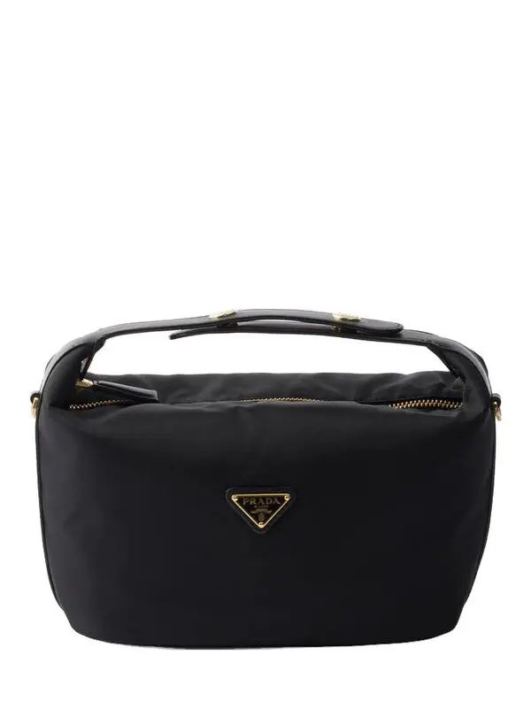 Prada Re-nylon And Leather Mini Bag - Black