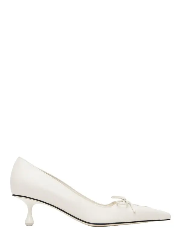 JIMMY CHOO Scarlett 50 Kitten Heel Pumps - Latte