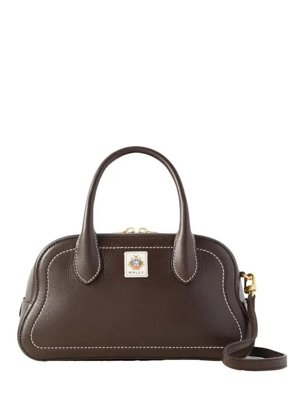 Bally Appliquéd Leather Tote - Brown